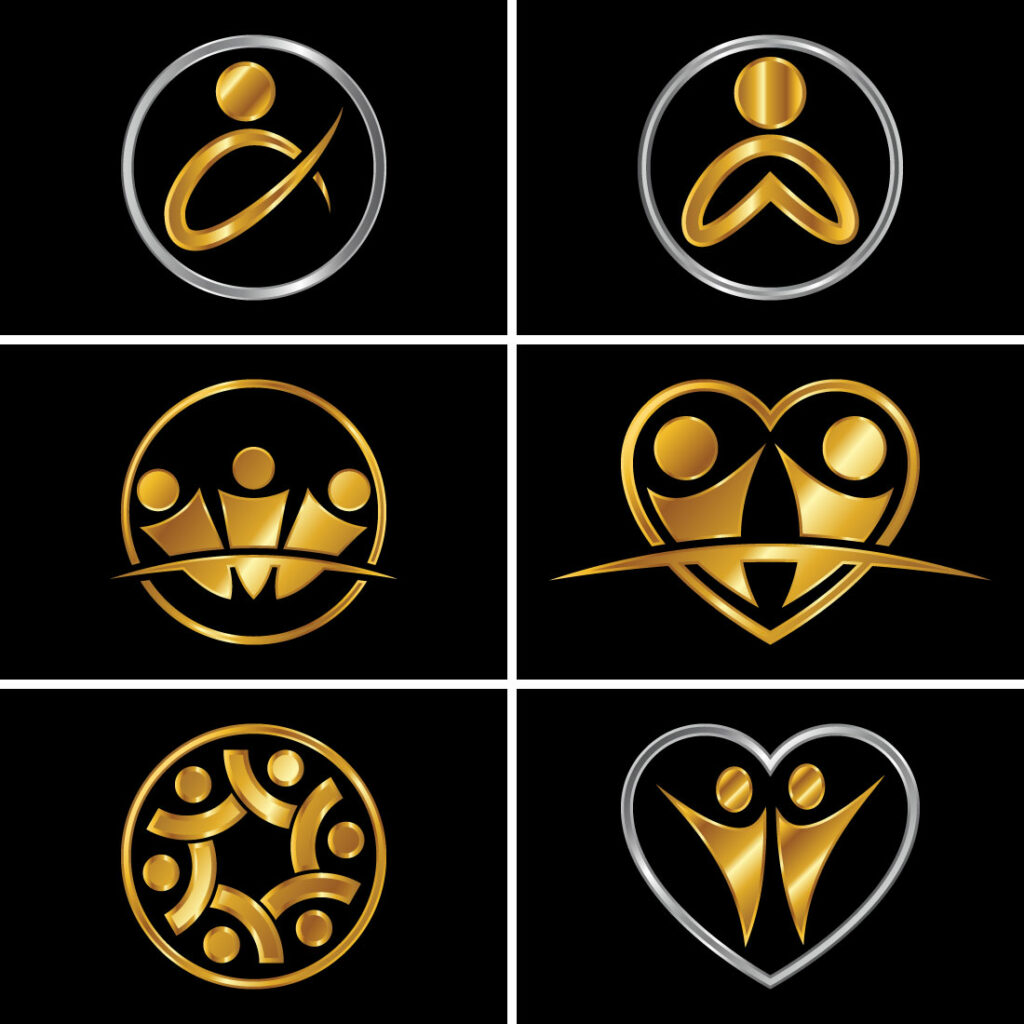 Connect People Logo Template, Social media network people logo ...