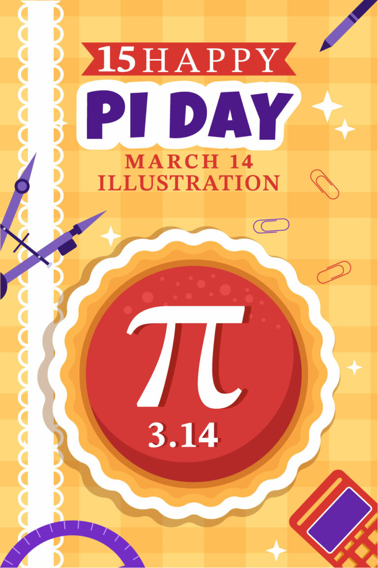 15 World Pi Day Illustration - MasterBundles