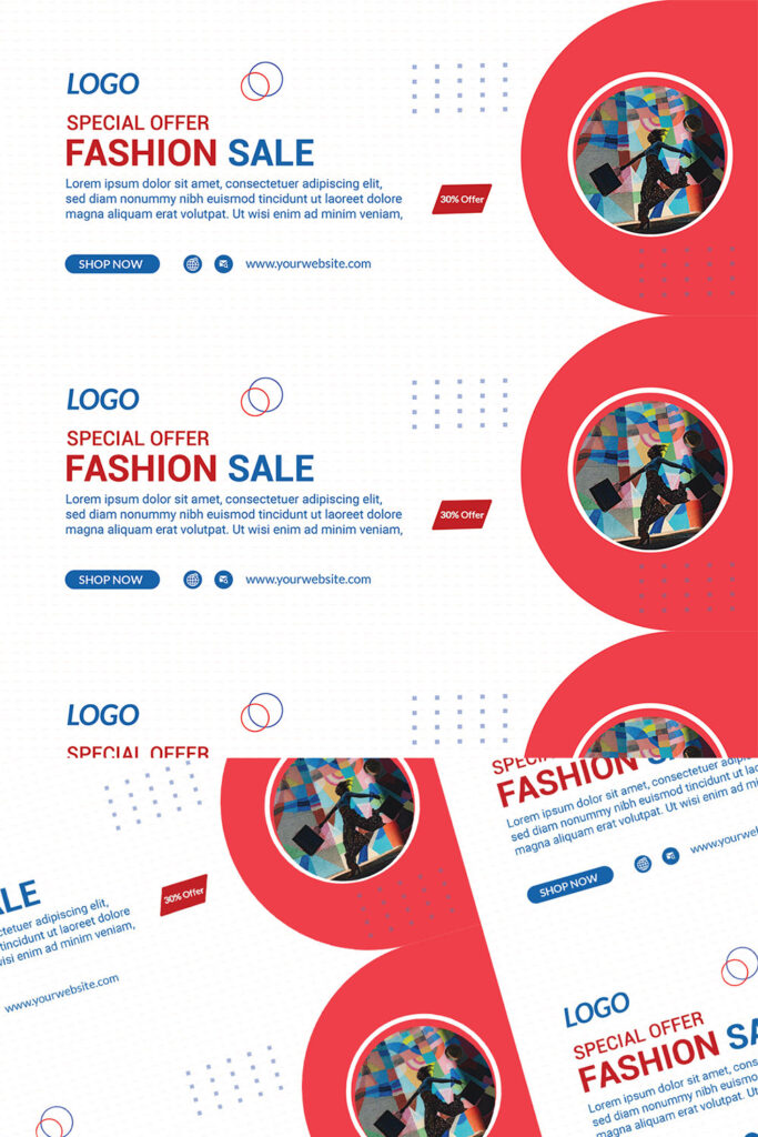Fashion Sale Banner Design | MasterBundles