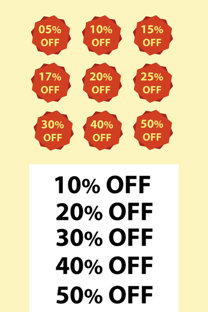 Discount and Sale Logos Design with the Vectorized - MasterBundles