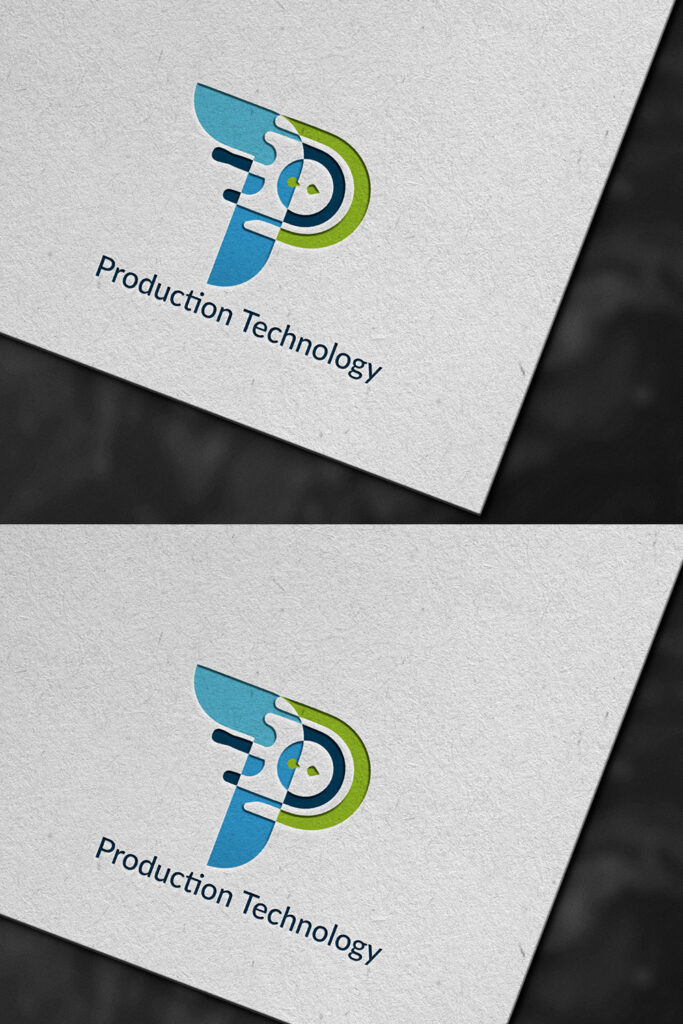 Corporate Production Technology Logo Design | MasterBundles