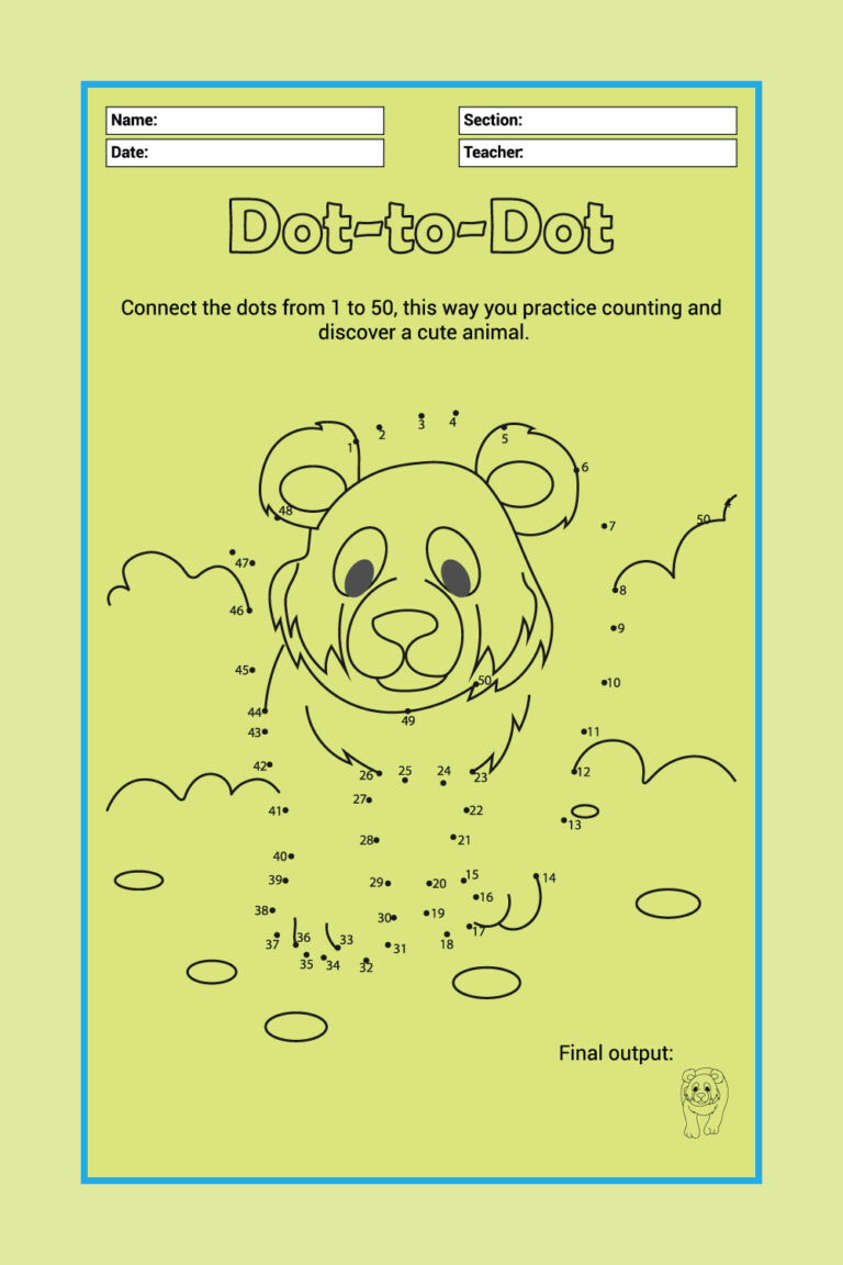 Big Cat Connecting Dots - MasterBundles