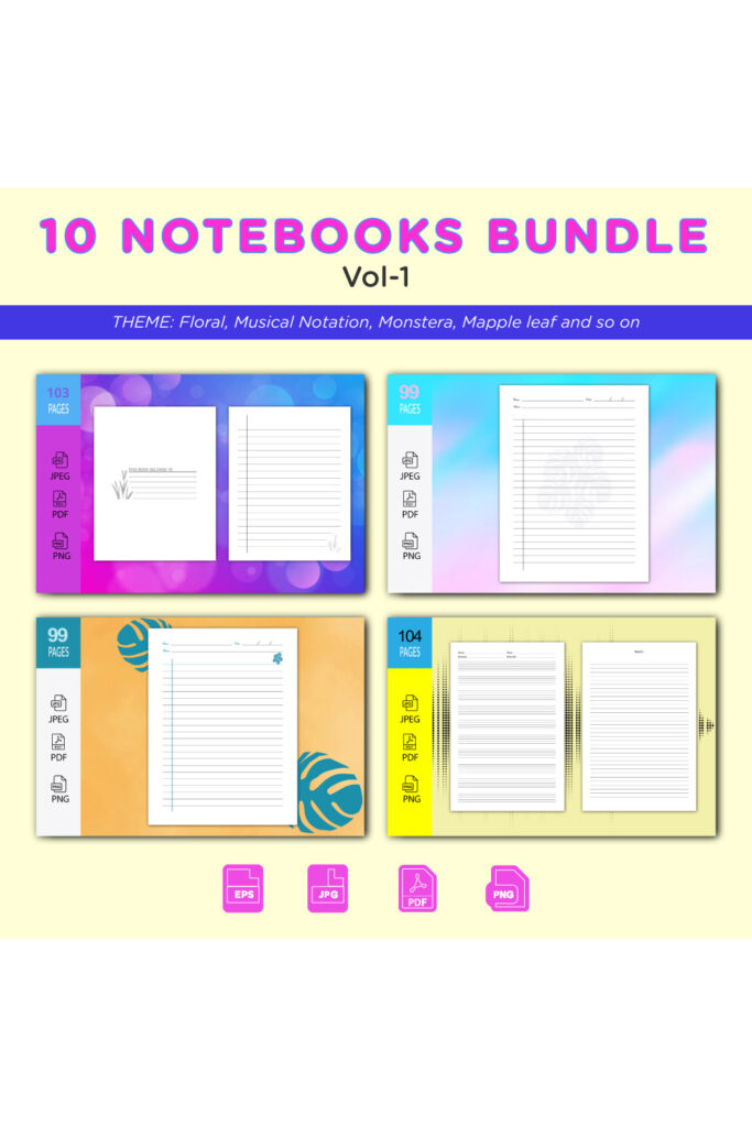 10 Notebook Bundle Vol-1 | MasterBundles