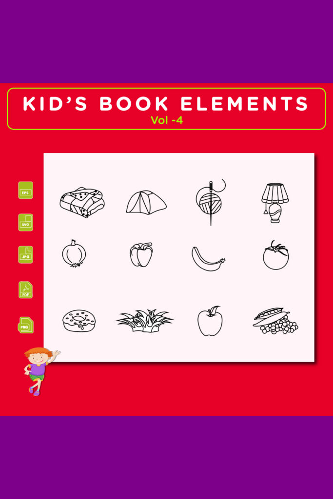 Kids book Elements Vol-4 | MasterBundles