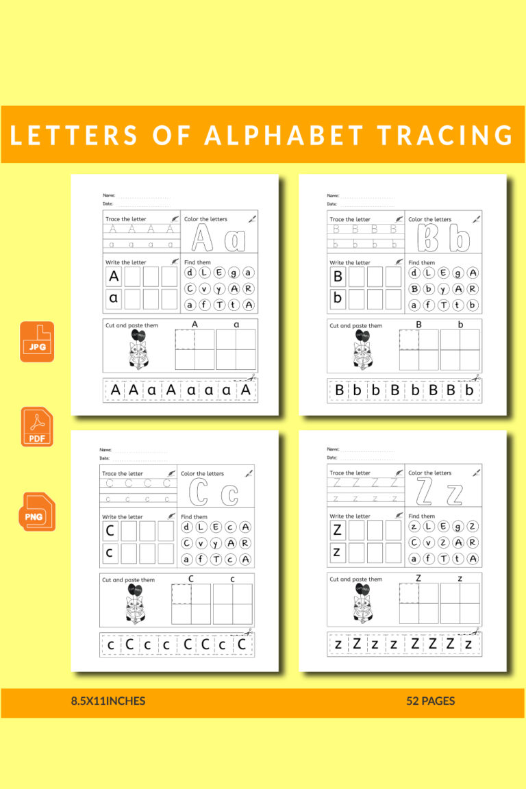 Letters Of Alphabet Tracing - MasterBundles