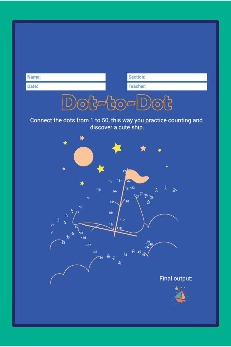 Yacht Dot To Dot - MasterBundles