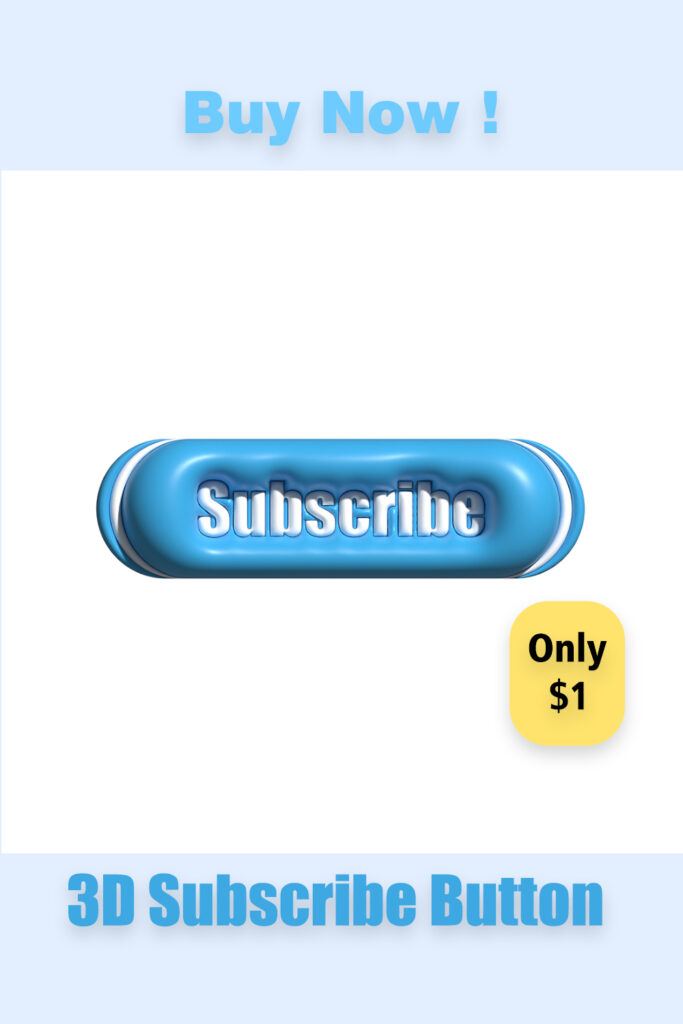 3D Subscribe Button Design - MasterBundles