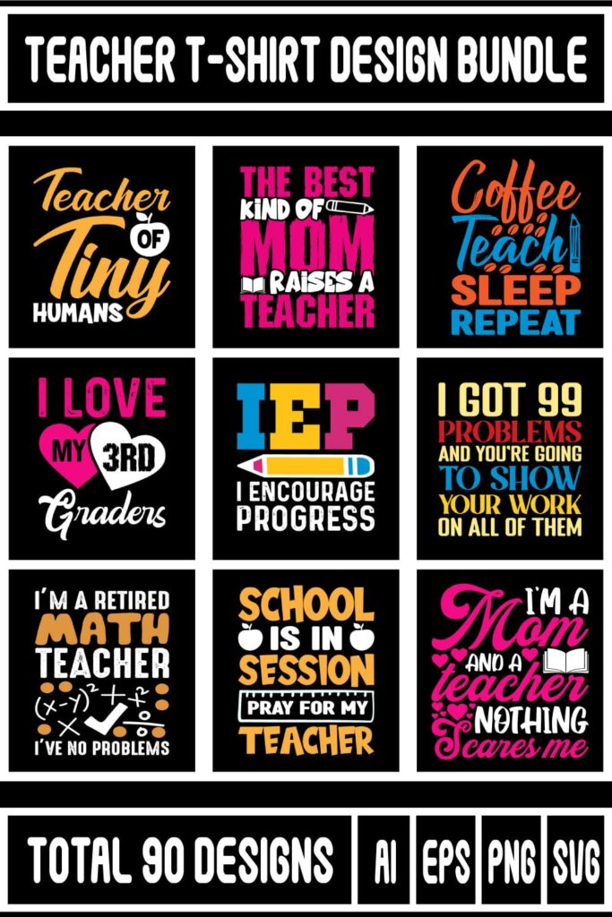 Teacher T-shirt Design Bundle | MasterBundles