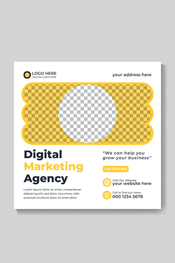 Corporate Modern Digital Marketing Social Media Instagram Post Design ...