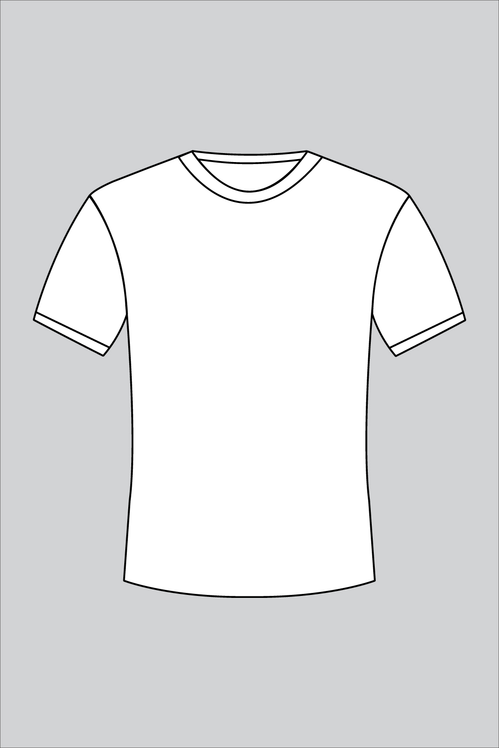 White T shirt Template MasterBundles