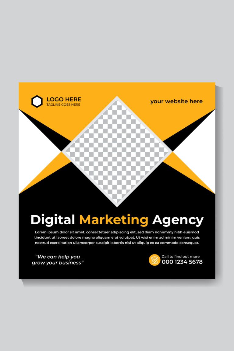 Corporate Modern Digital Marketing Social Media Post Design Template ...