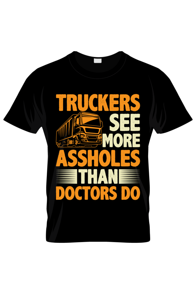 Truck Driver T-Shirt Design Bundle - MasterBundles