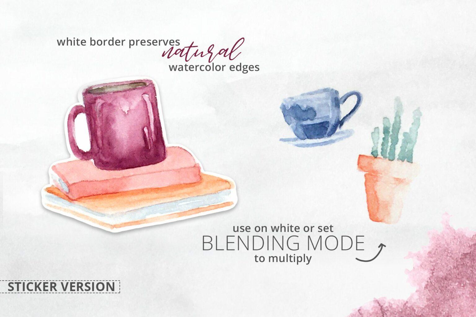 Whimsical Reader Watercolor Pack – MasterBundles