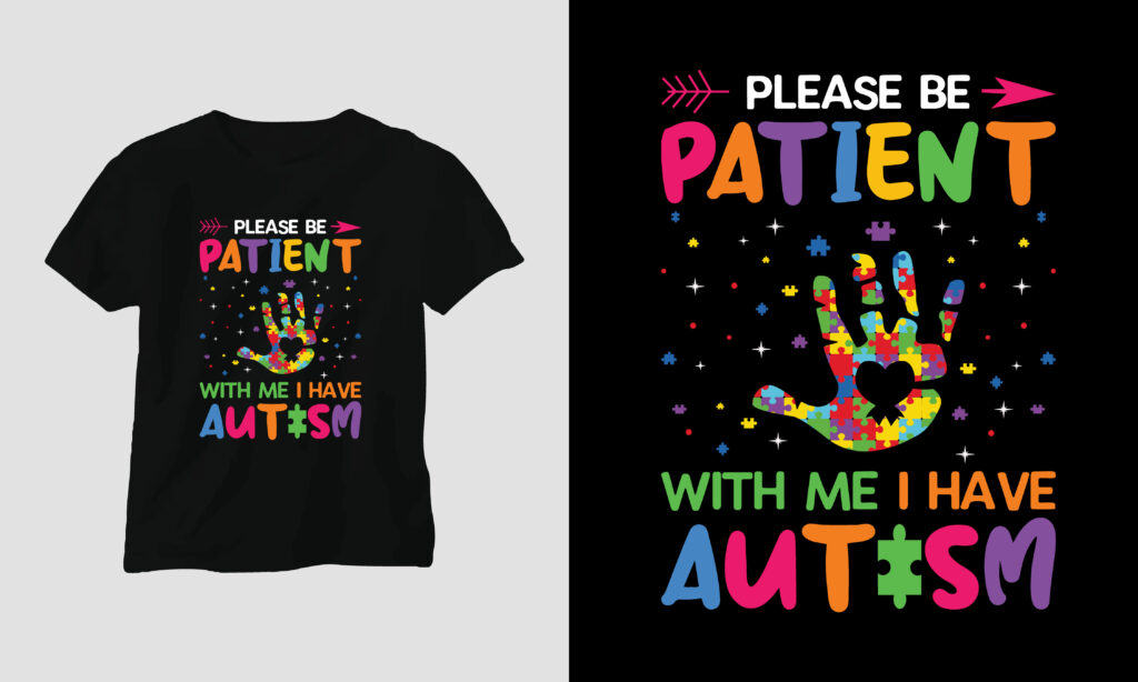 Set of 20 Autism special t-shirt design template - MasterBundles