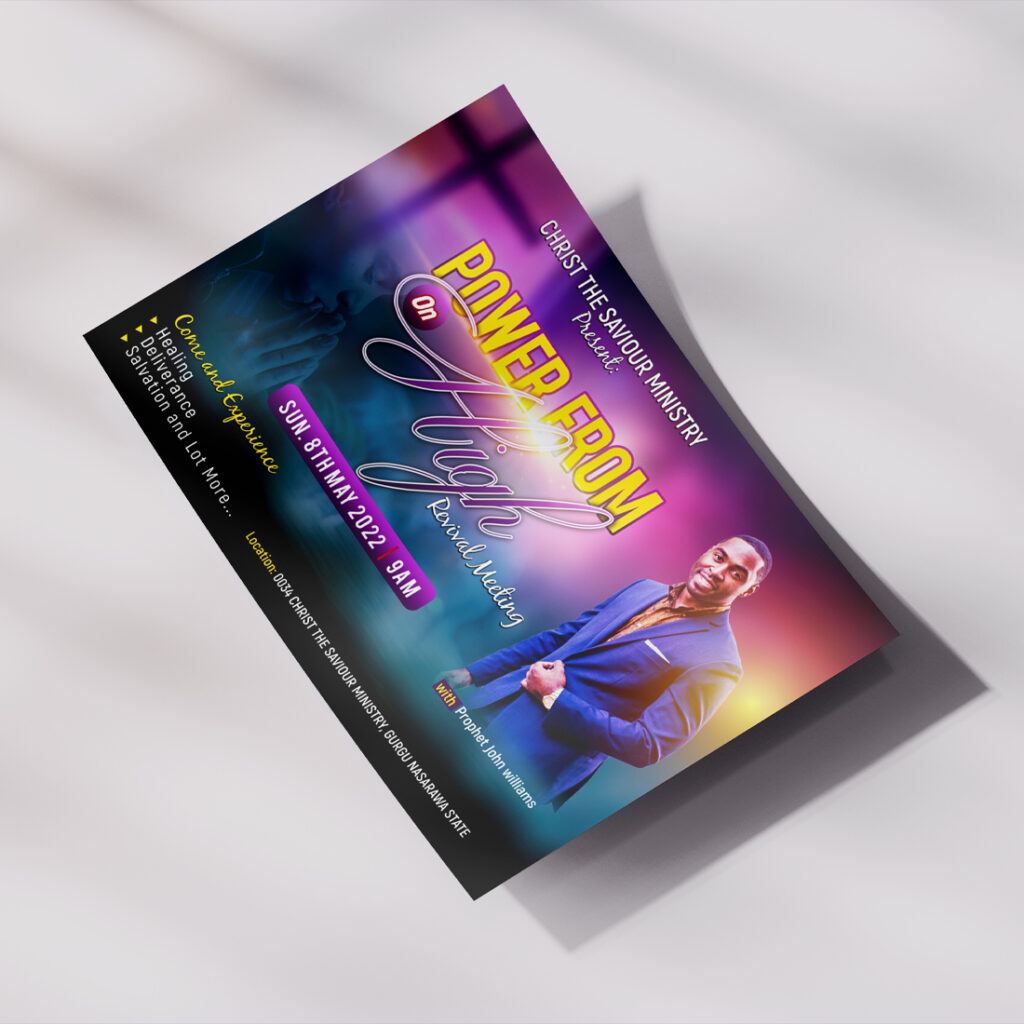 Church Poster Template Design (Free) - MasterBundles