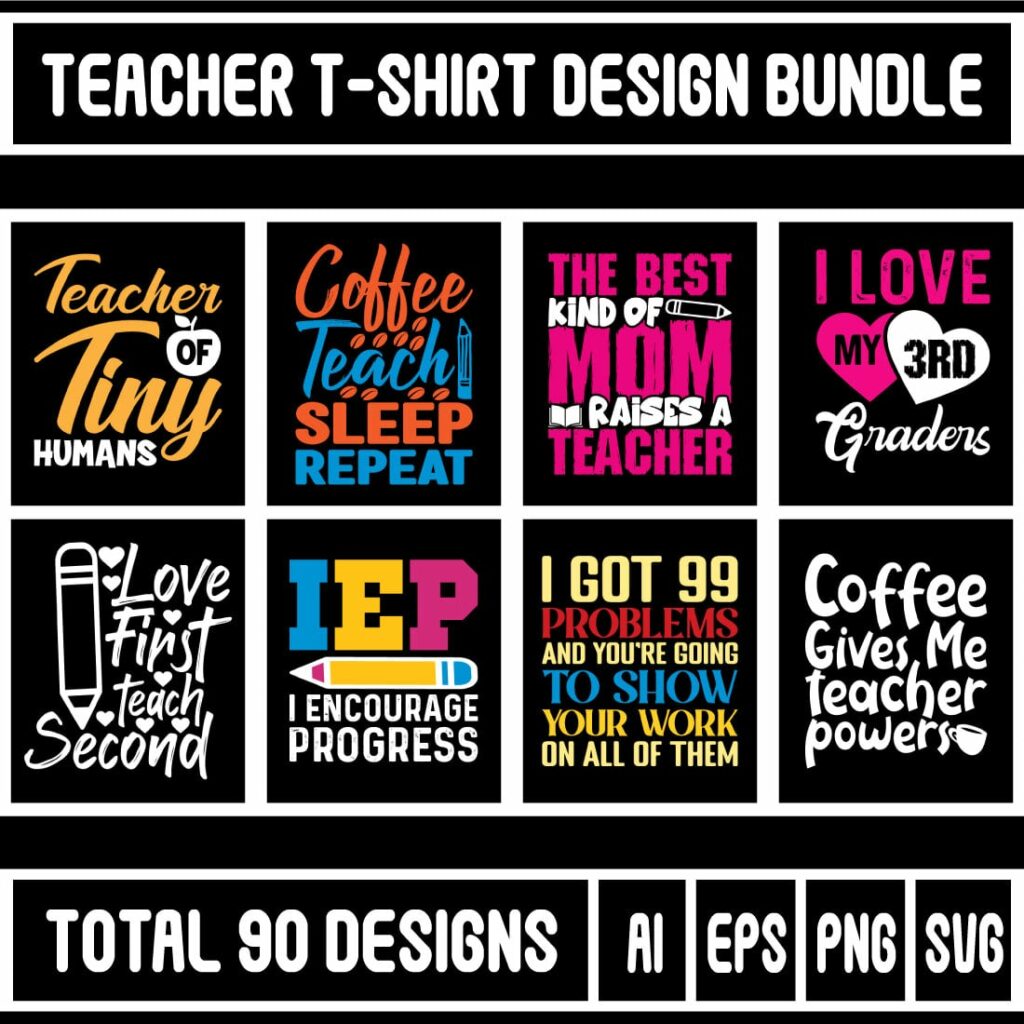 Teacher T-shirt Design Bundle | MasterBundles