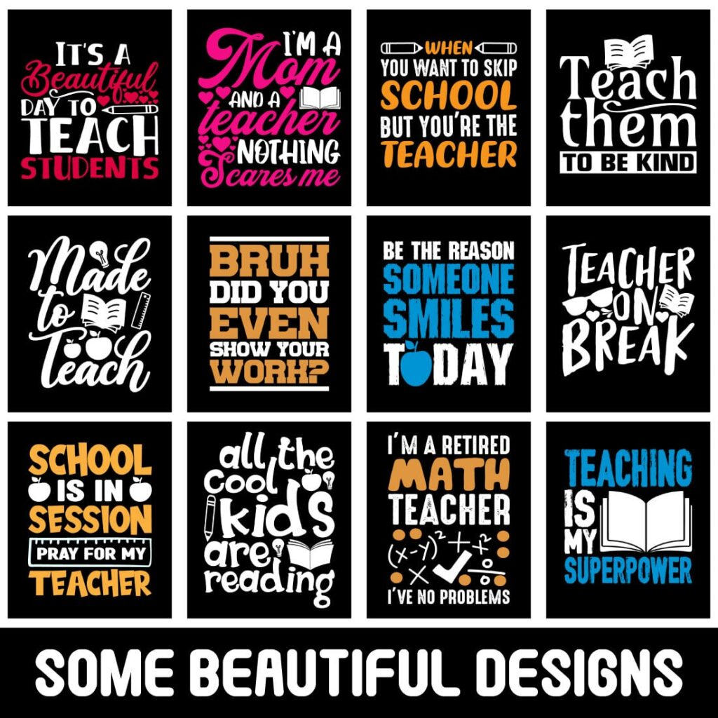Teacher T-shirt Design Bundle | MasterBundles