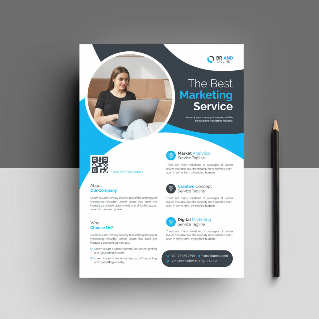 Modern and Minimal Business Flyer | MasterBundles