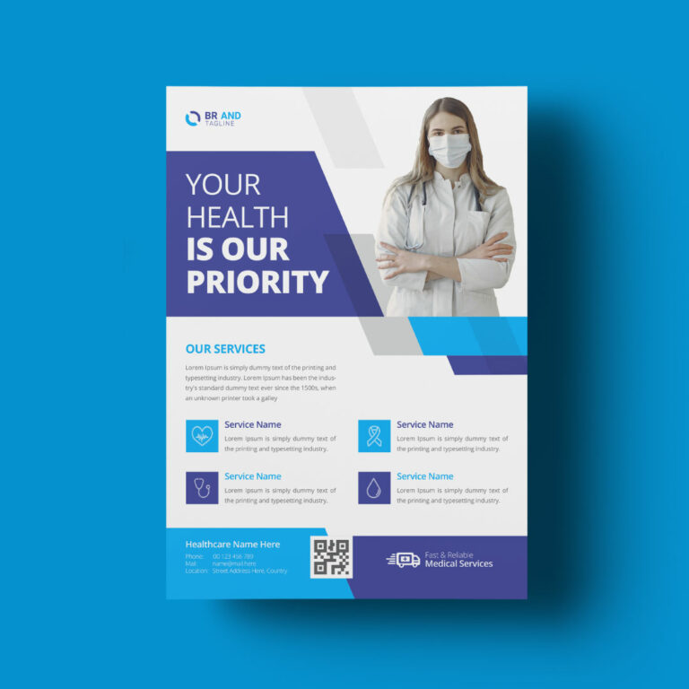 Medical Flyer Template Design - MasterBundles