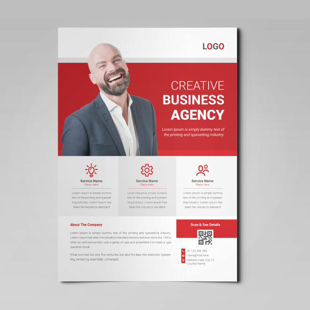 Unique Marketing Agency Flyer Design Template - MasterBundles