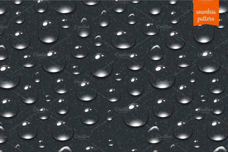 Water Drops Realistic Set – MasterBundles