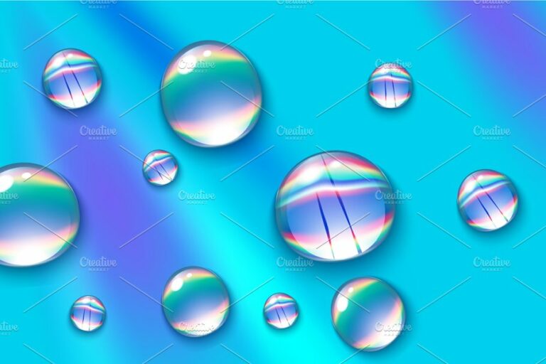 Water Drops Realistic Set – MasterBundles