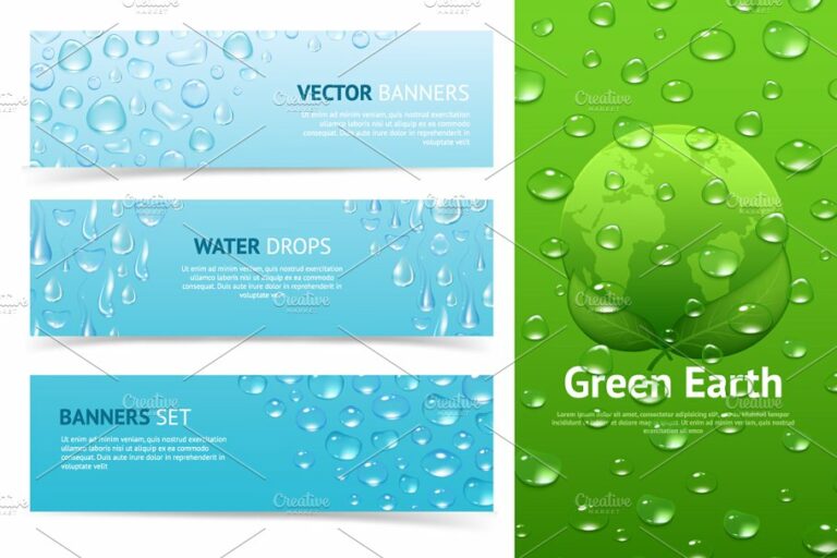 Water Drops Realistic Set – MasterBundles