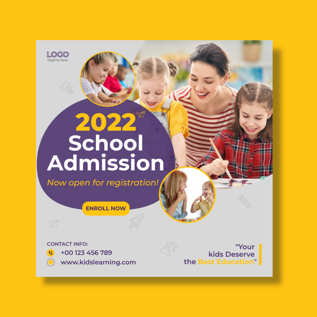 Education Social Media Post Design - MasterBundles