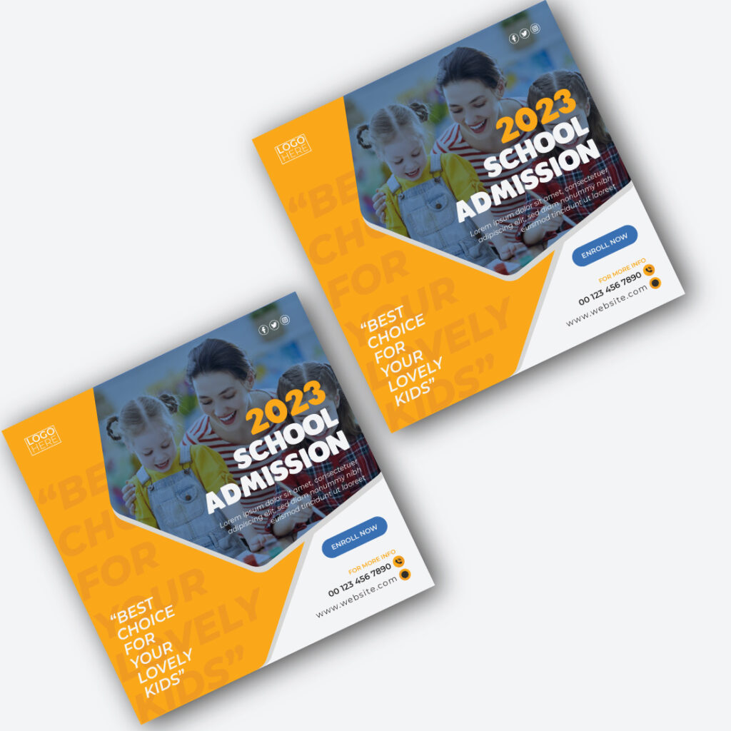 Education Social media post for instagram and facebook - MasterBundles