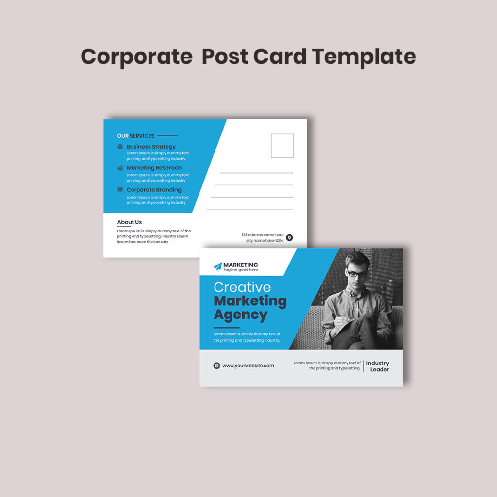 Corporate Post Card Template | MasterBundles