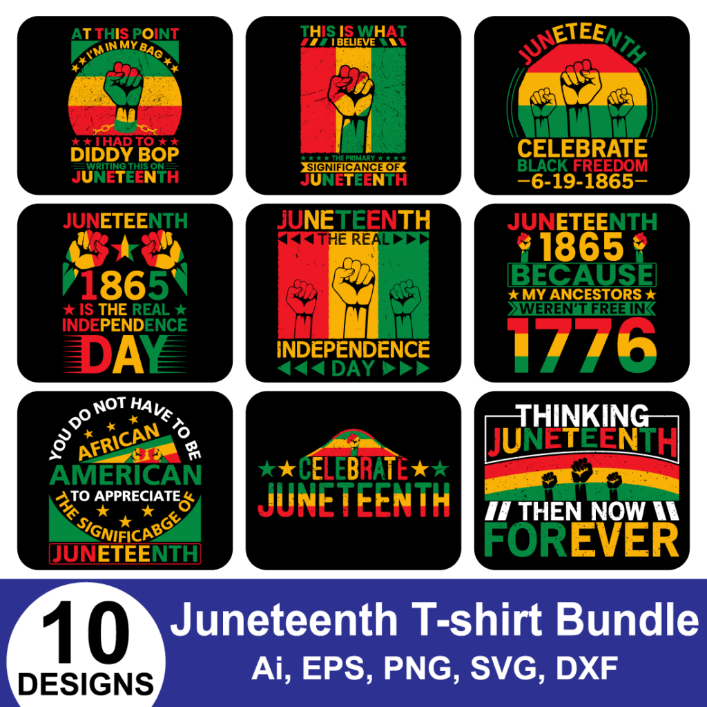 Juneteenth T-shirt design - MasterBundles