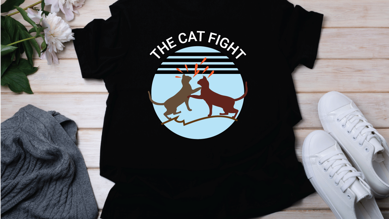 4 Funny Cat SVG T-shirt Bundle | MasterBundles