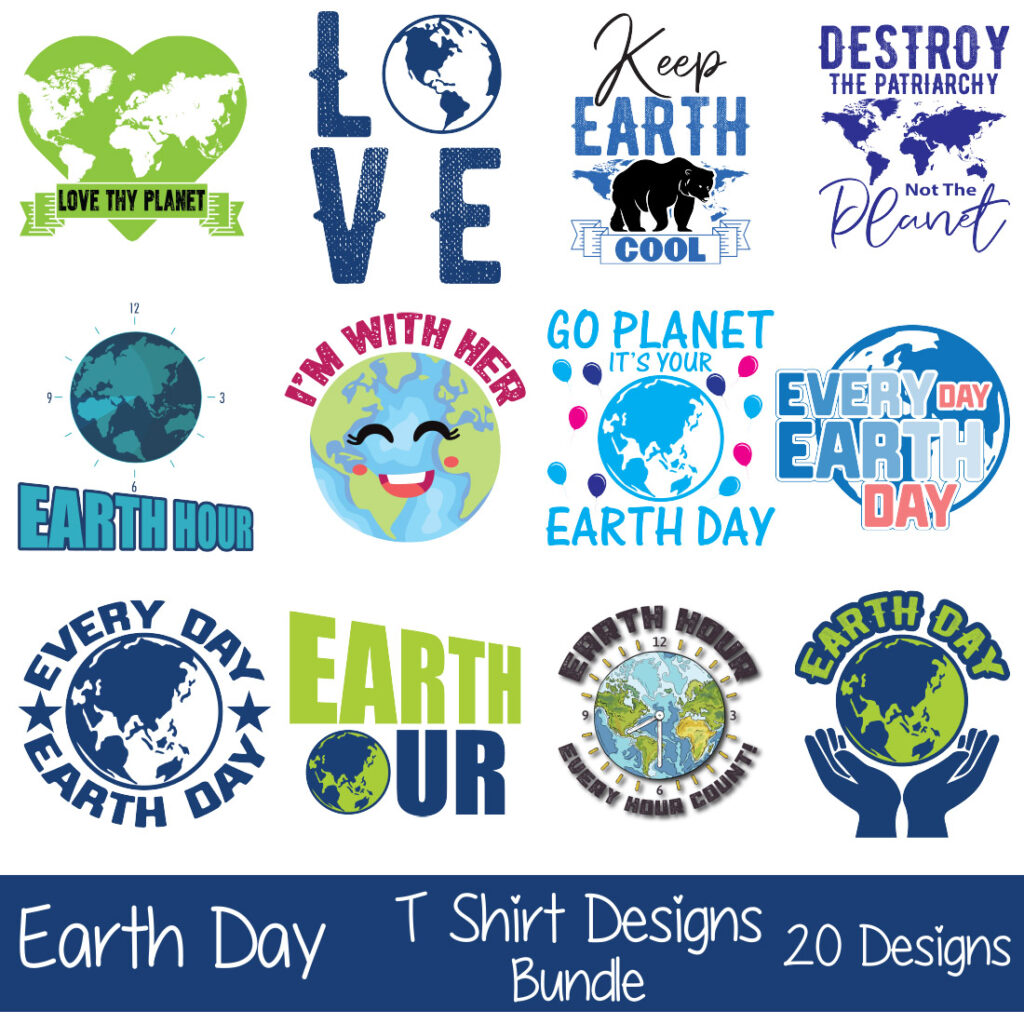 Earth Day T-Shirt Designs Bundle | MasterBundles