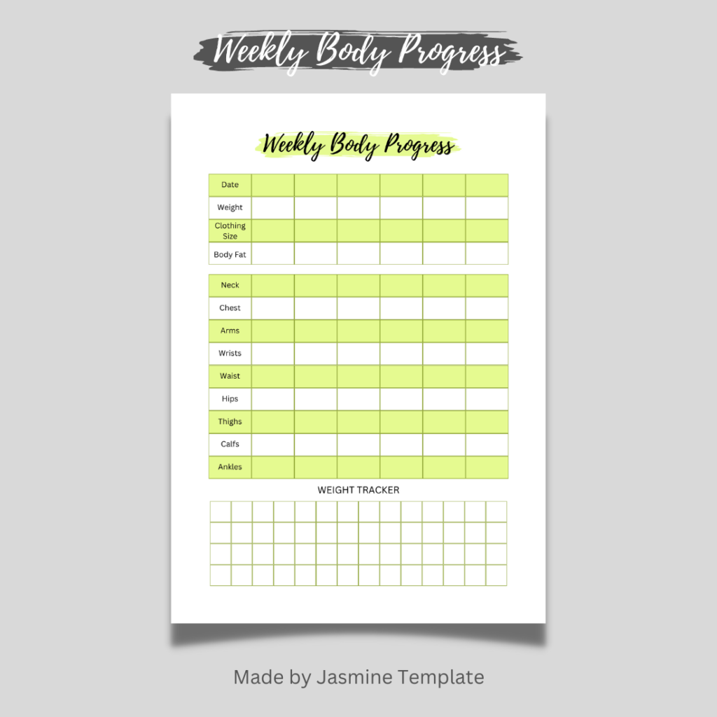 Printable Personal Weight Loss Planner - MasterBundles