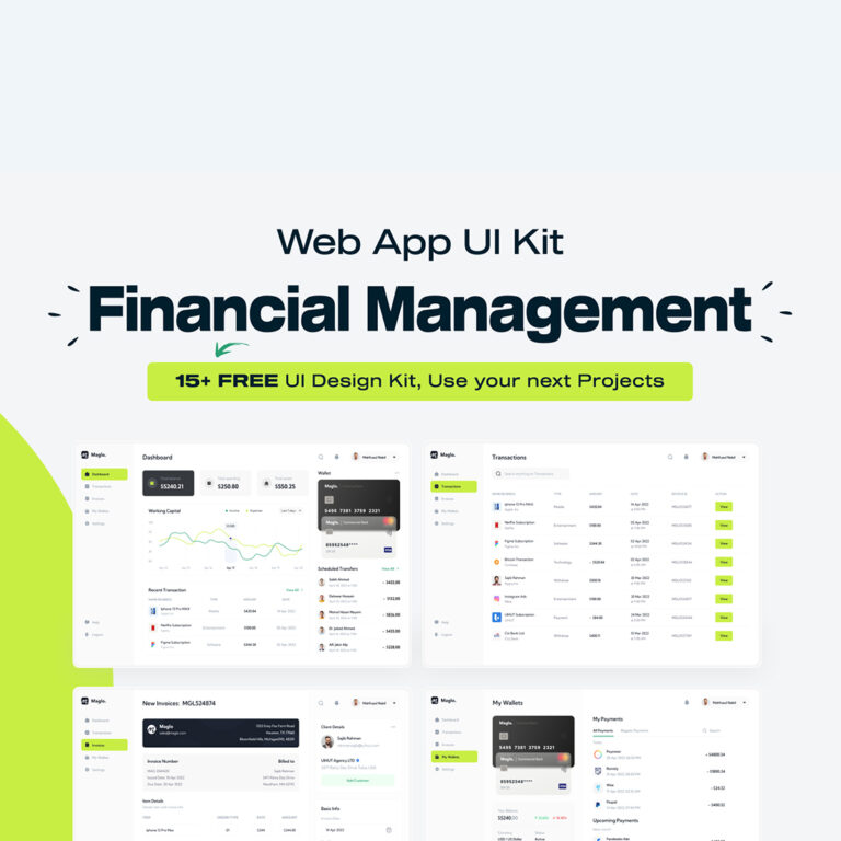 Finance Admin Dashboard UI Kit Bundle - MasterBundles