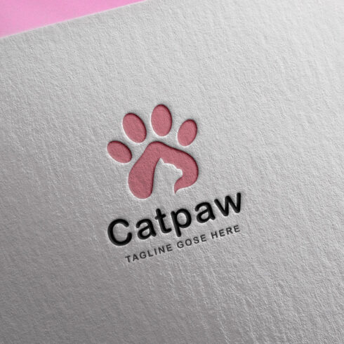 Cat Paw Logo Template - MasterBundles