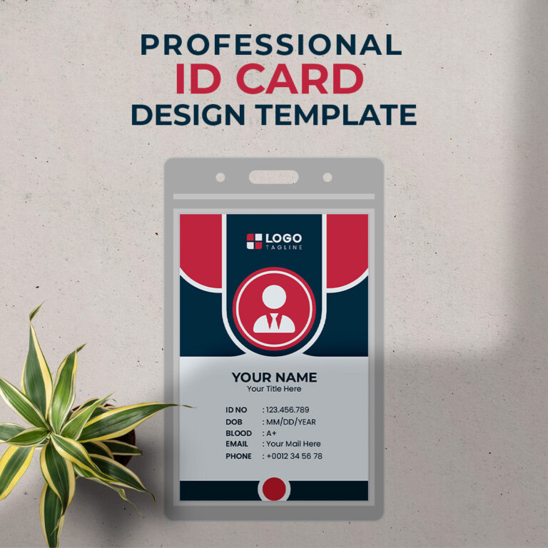 Professional Modern Unique Id Card Design Template - MasterBundles