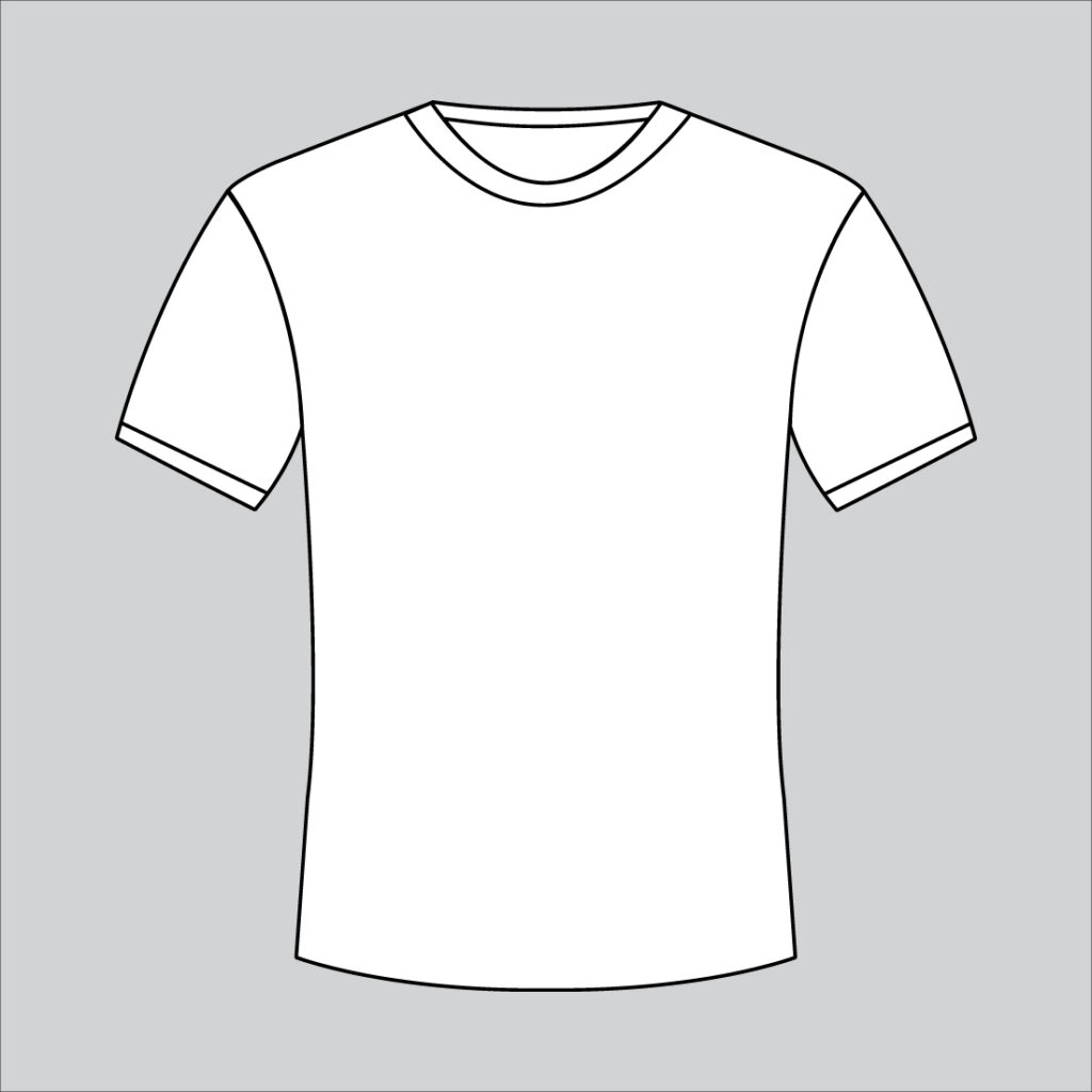 White T shirt Template MasterBundles