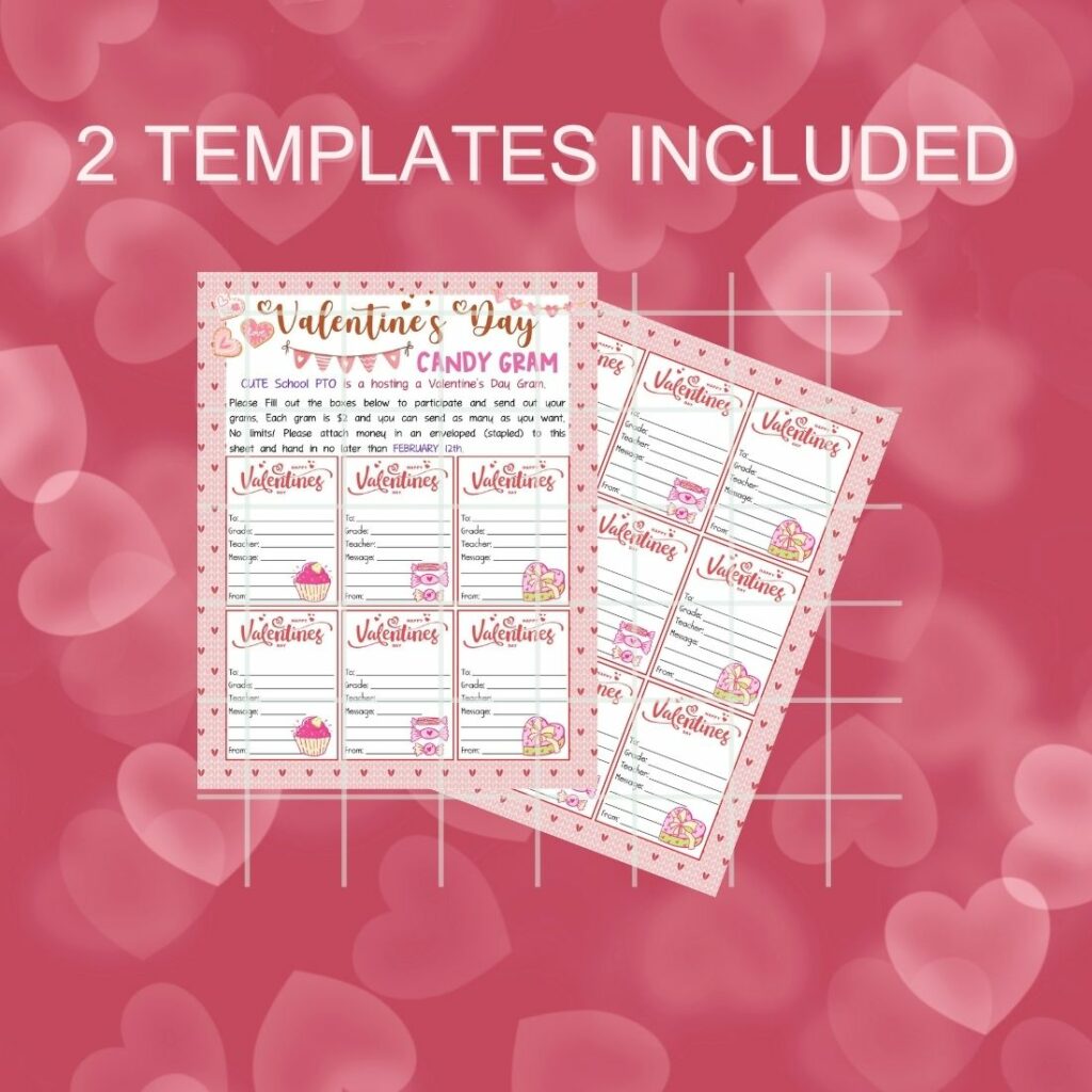 Valentines Candy Gram - MasterBundles