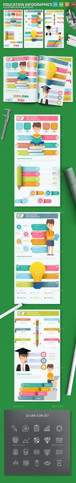 Education Infographics – MasterBundles