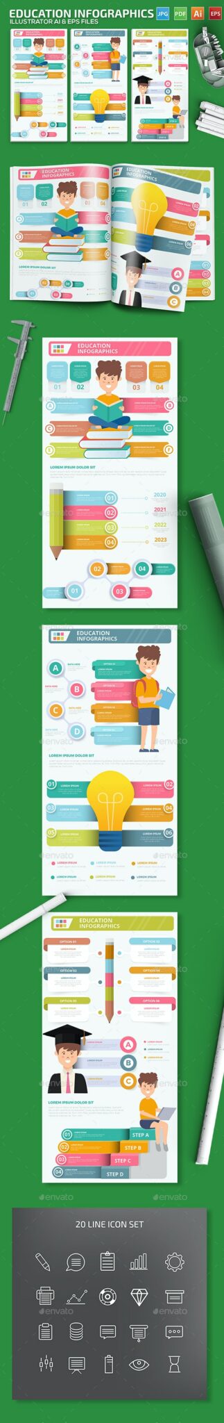 Education Infographics – MasterBundles