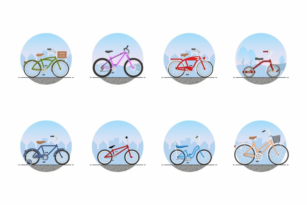 15 Flat Bike Icons – MasterBundles