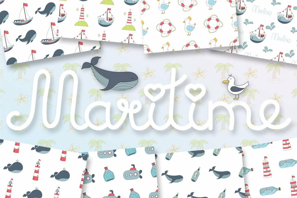 Maritime (Elements, Patterns) – MasterBundles