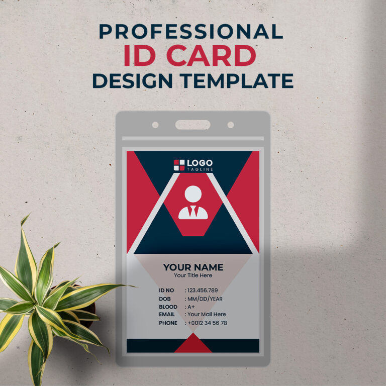 Creative Modern Unique Id Card Design Template - MasterBundles