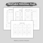 Printable Personal Plan - MasterBundles