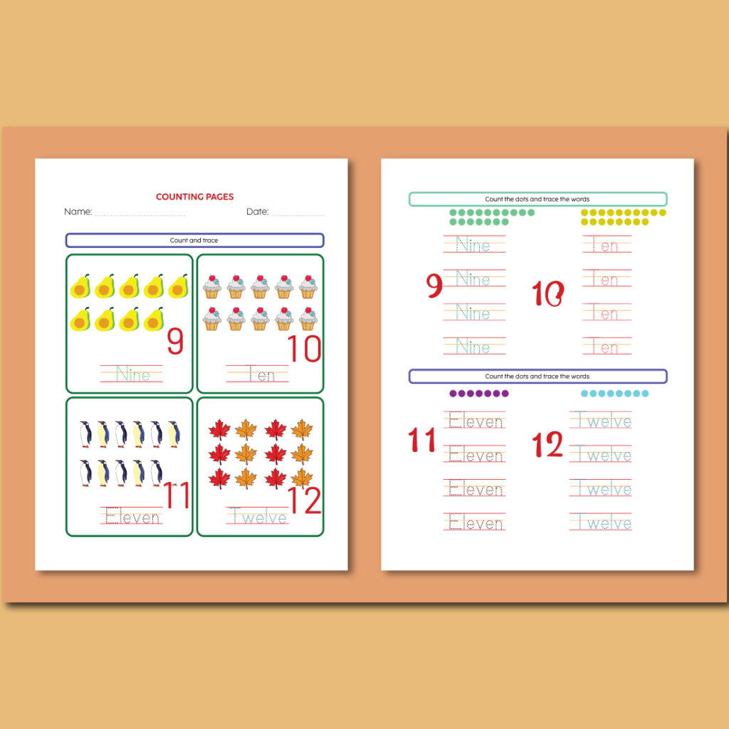 Counting And Tracing Numbers 1-20 - MasterBundles