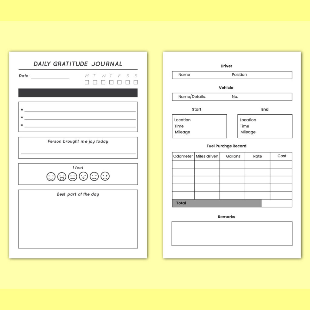10 Log Book And Journal Bundle | MasterBundles