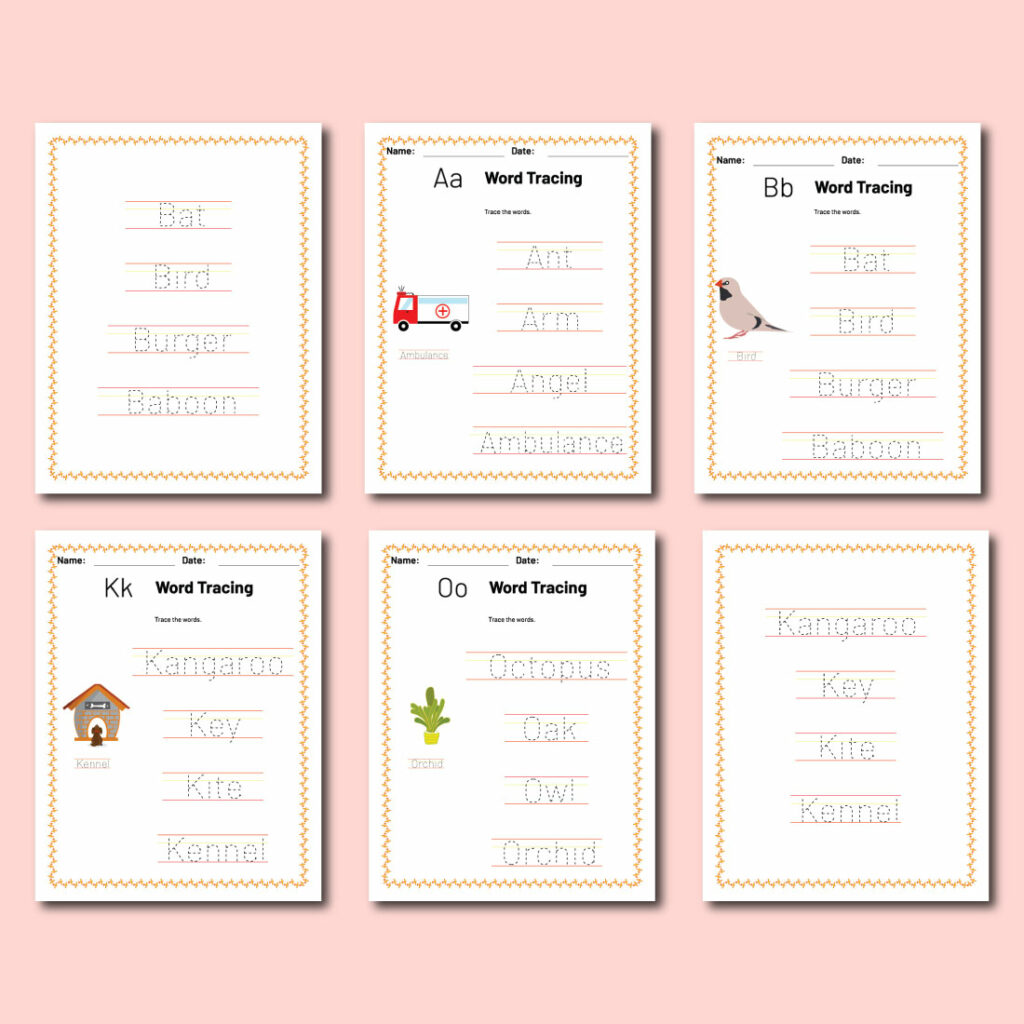 10 Pre-Kindergarten Worksheet Bundle | MasterBundles