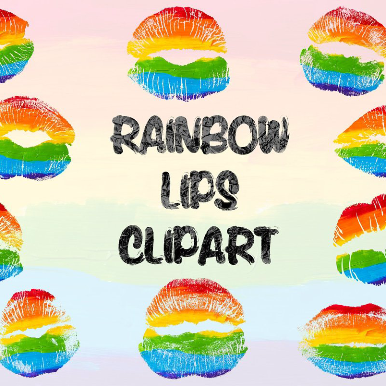 Rainbow Lips, Lgbt Pride Clipart – MasterBundles