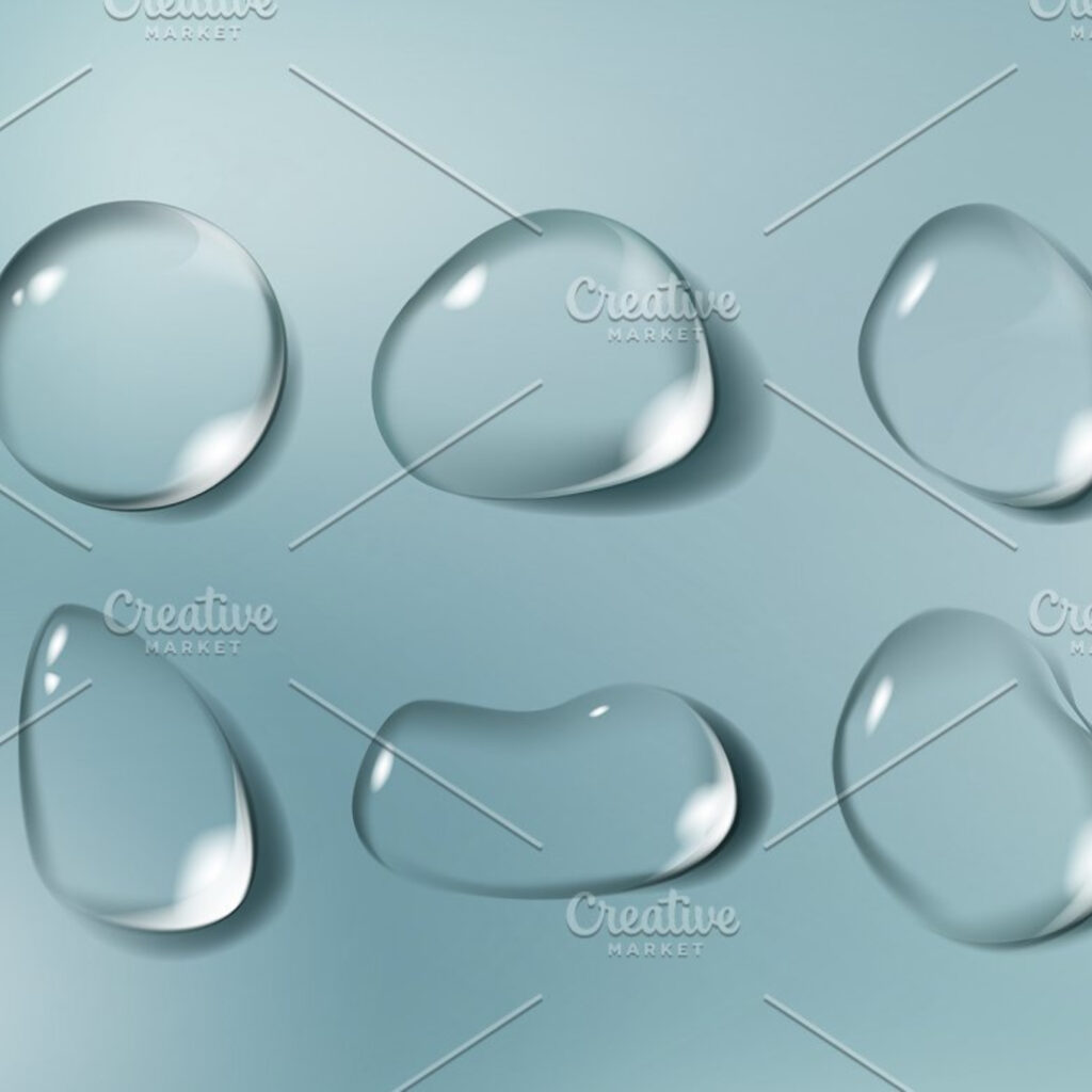 Realistic Water Drops Set – MasterBundles